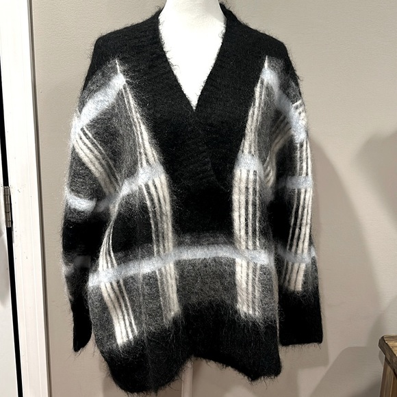COS | Sweaters | Cos Mohair Oversized Plaid Sweater | Poshmark